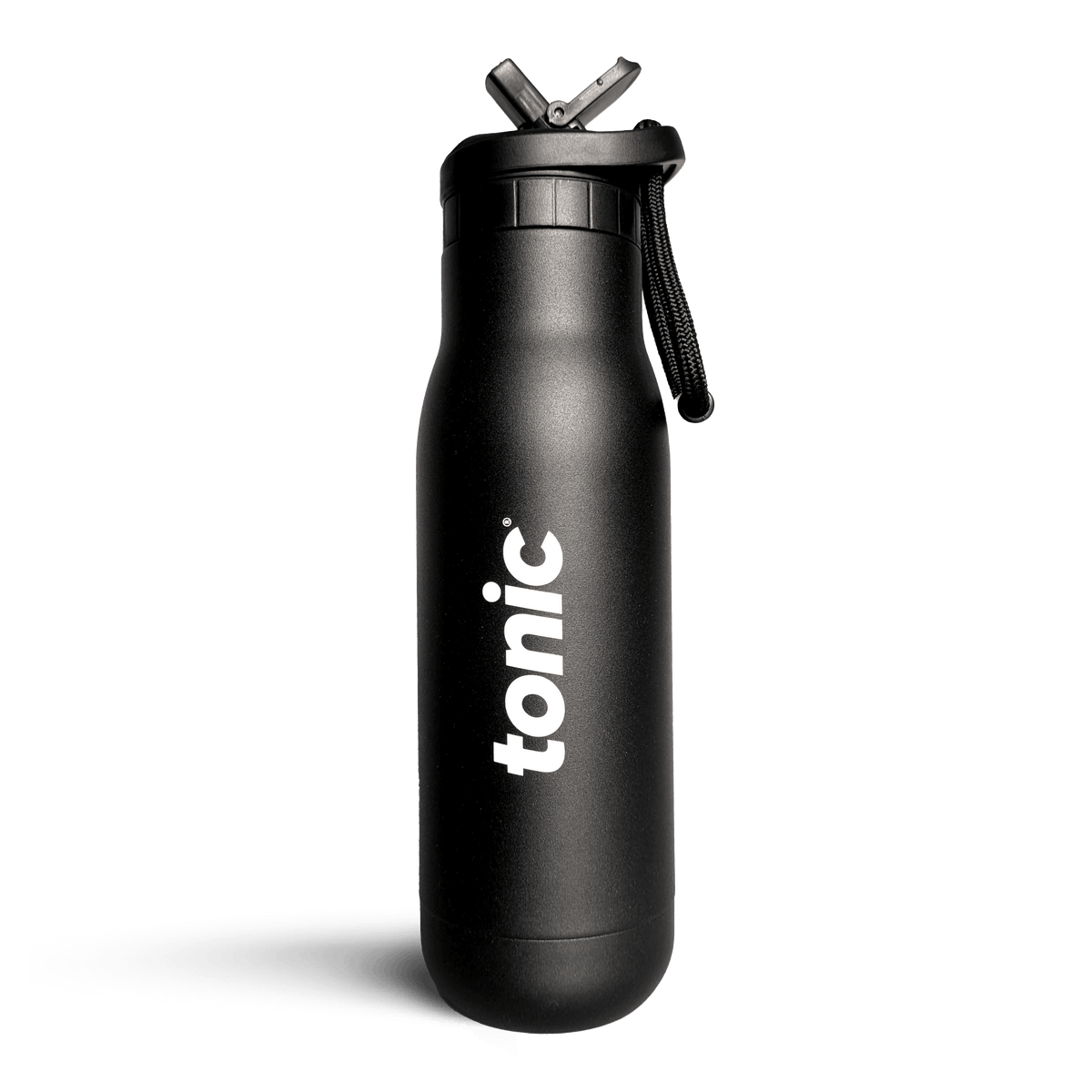 Tonic Health 500 ml Sports Bottle | Insulated, Straw Lid & Wrist Strap